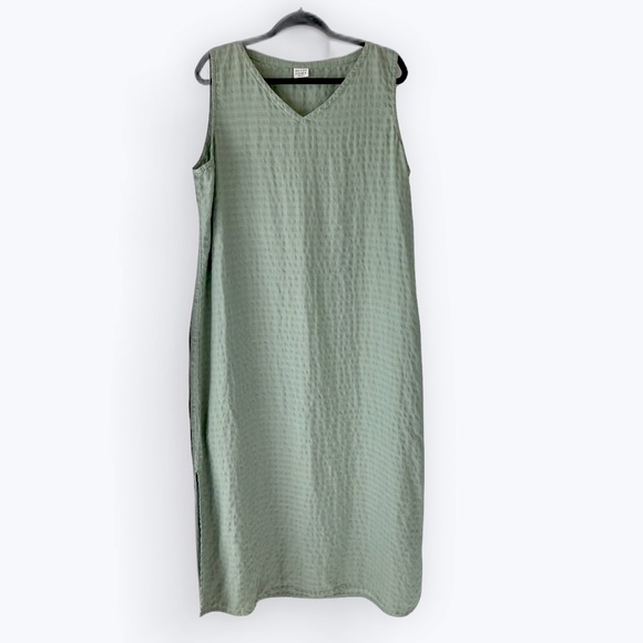Eileen Fisher | Dresses | Eileen Fisher Woman Sleeveless Dress Sage Green X | Poshmark